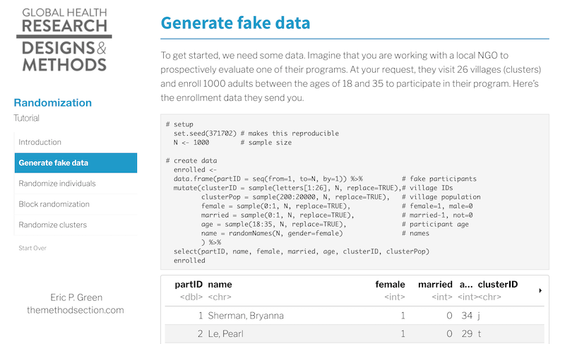 The Method Section Tutorial How To Randomize In R